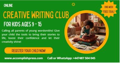Creative Writing Club for Kids – Online, Romford | Club Hub UK